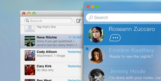 iMessage fÃ¼r den Mac im iOS 7 Look (Konzept) › Weblogit